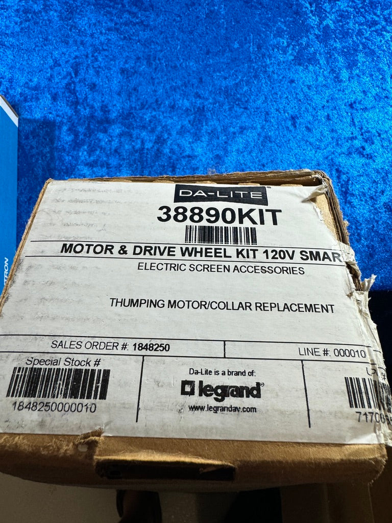 NEW! DA-Lite Screen Company Motor & Drive Wheel Kit 120v Smart 3.25 (3 ...