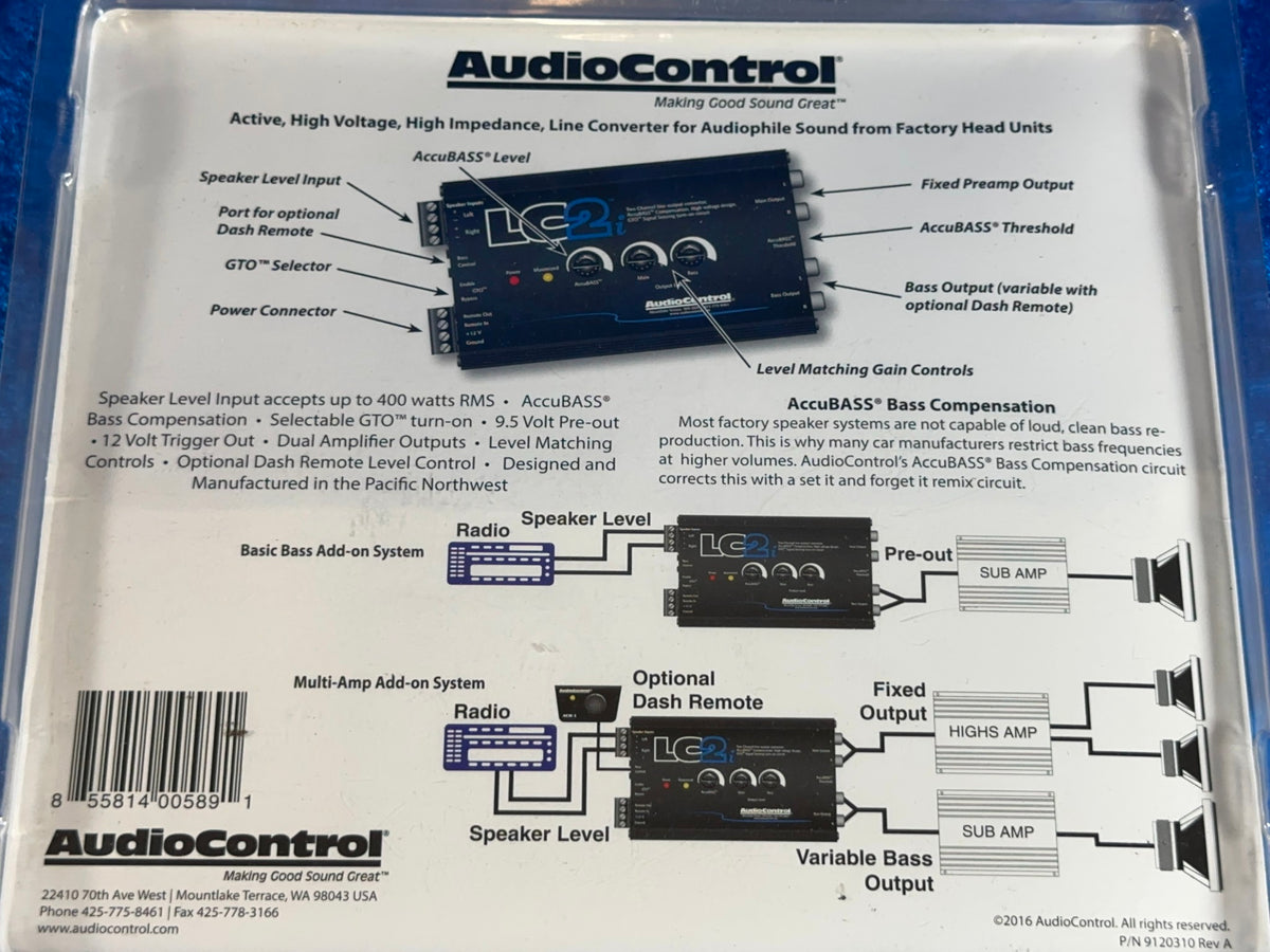 NEW! AudioControl LC2i 2 Channel Line-Output Hi-Low Converter – Custom ...