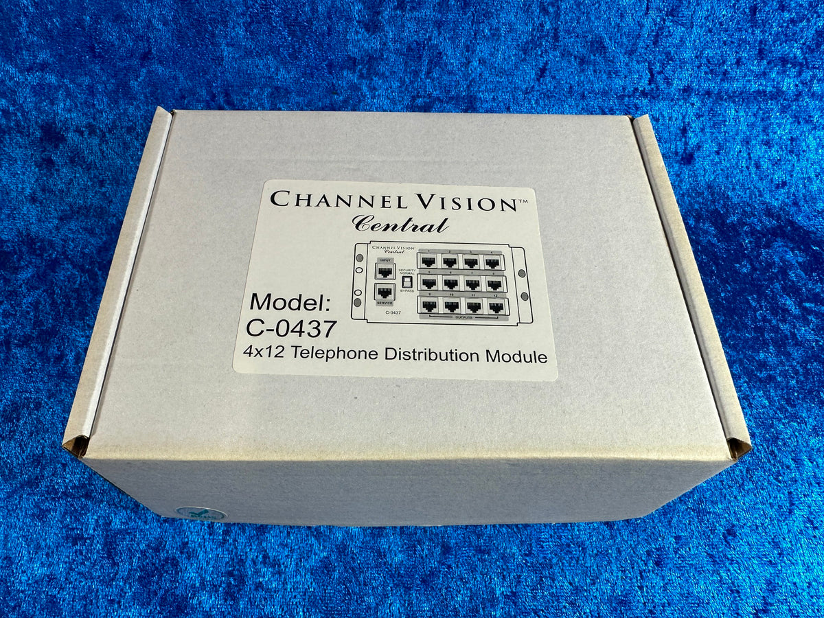 New! Channel Vision C-0437 4×12 Telephone Structured Wiring Distributi ...