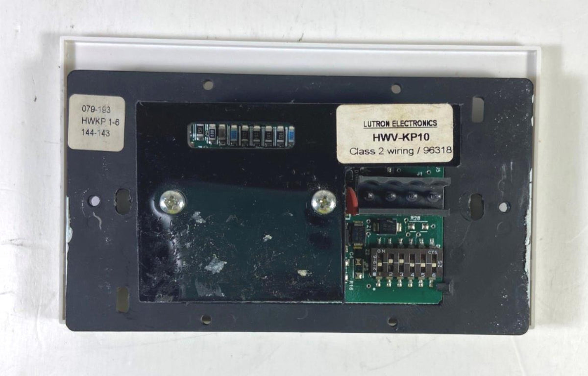 Lutron Homeworks HWV-KP10 10 Button Lighting Keypad w/Blank Coverplate ...